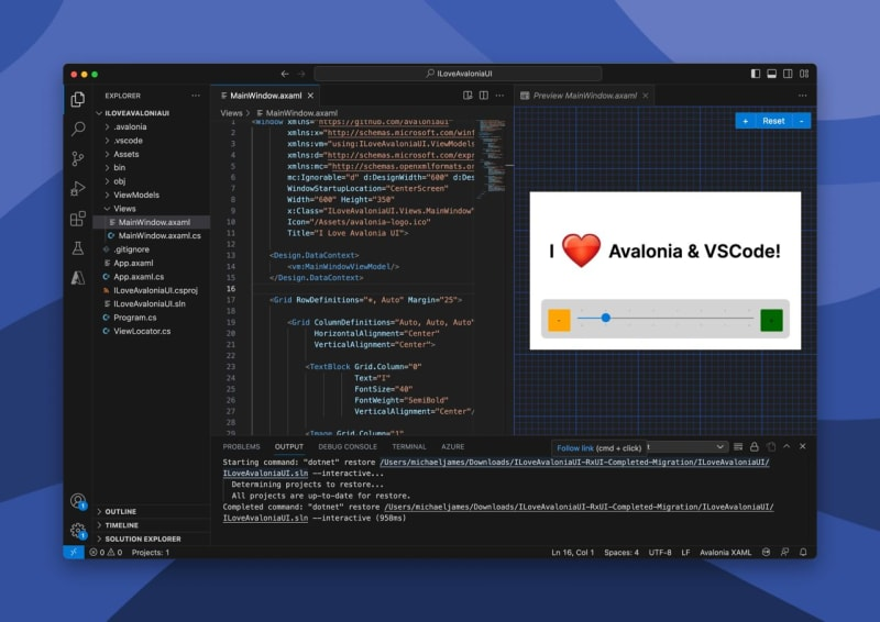 Preview: Avalonia für Visual Studio Code | DWX Developer World