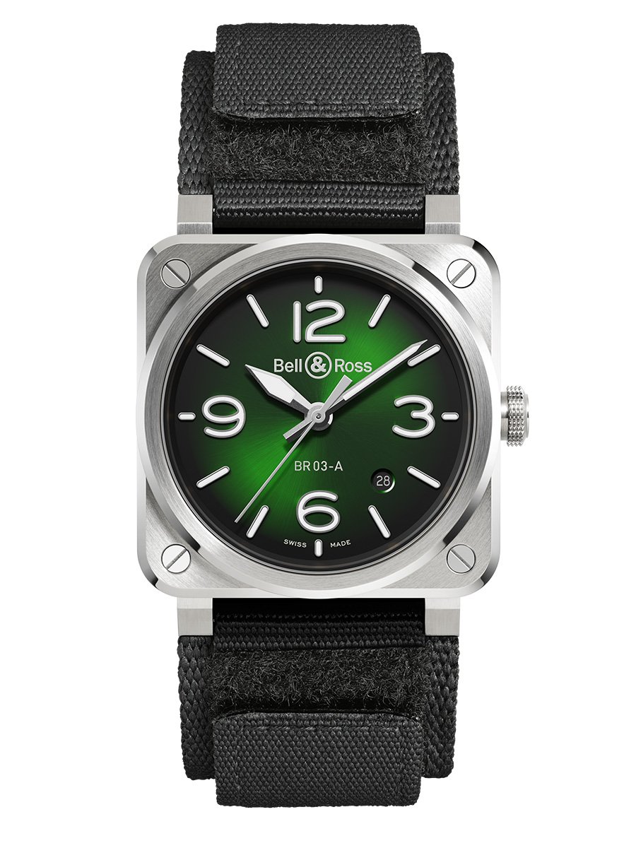 Bell & Ross BR-03 Green Steel: Instrumentoptik in sattem Grün | WatchTime